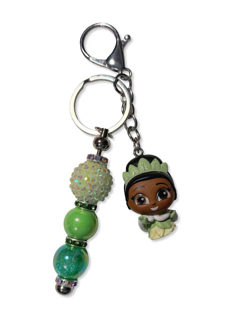 Princess Tiana Beaded Keychain | Handmade Beaded Keychain | Fun ...