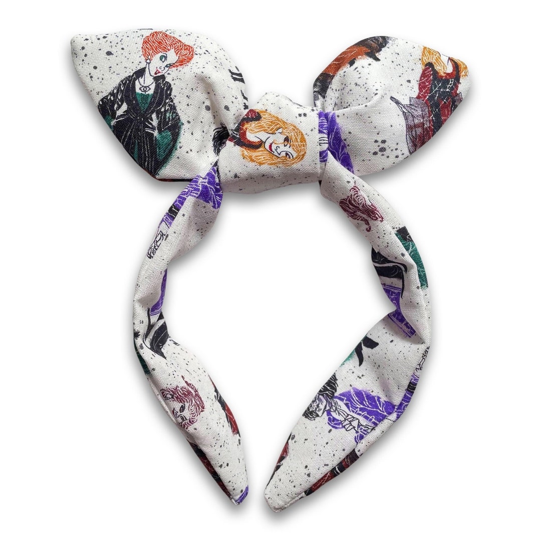 Hocus Pocus Characters White Knotted Headband - Etsy