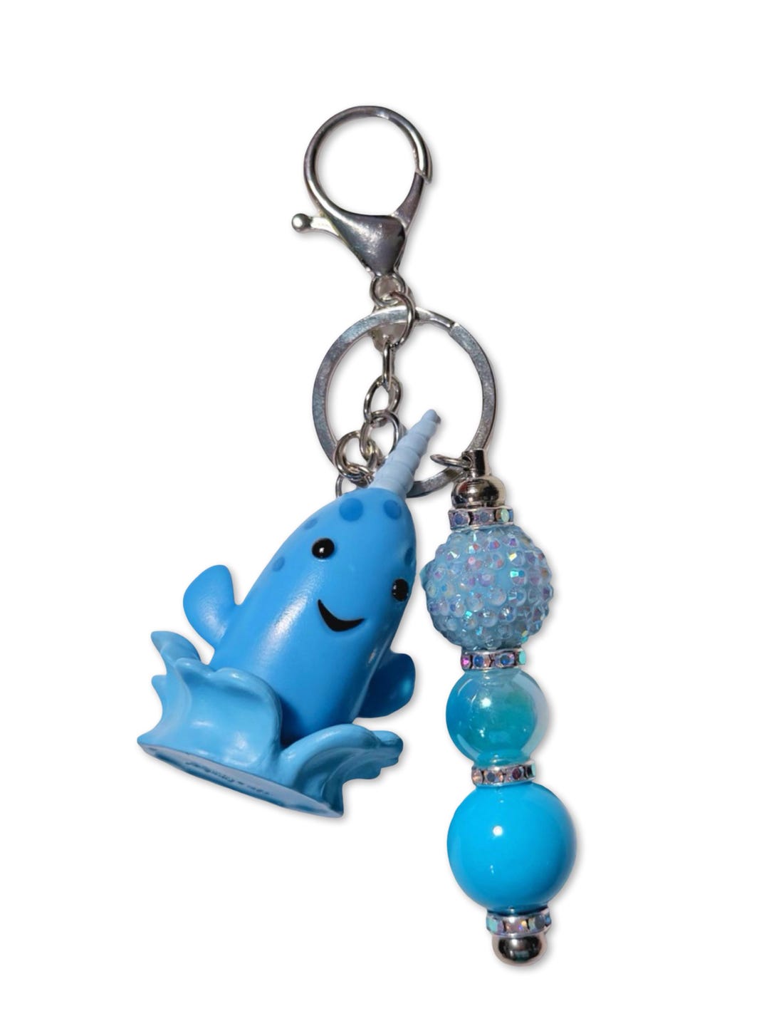 Famous Mr.narwhal Elf Beaded Keychain | Handmade Beaded Keychain | Fun ...