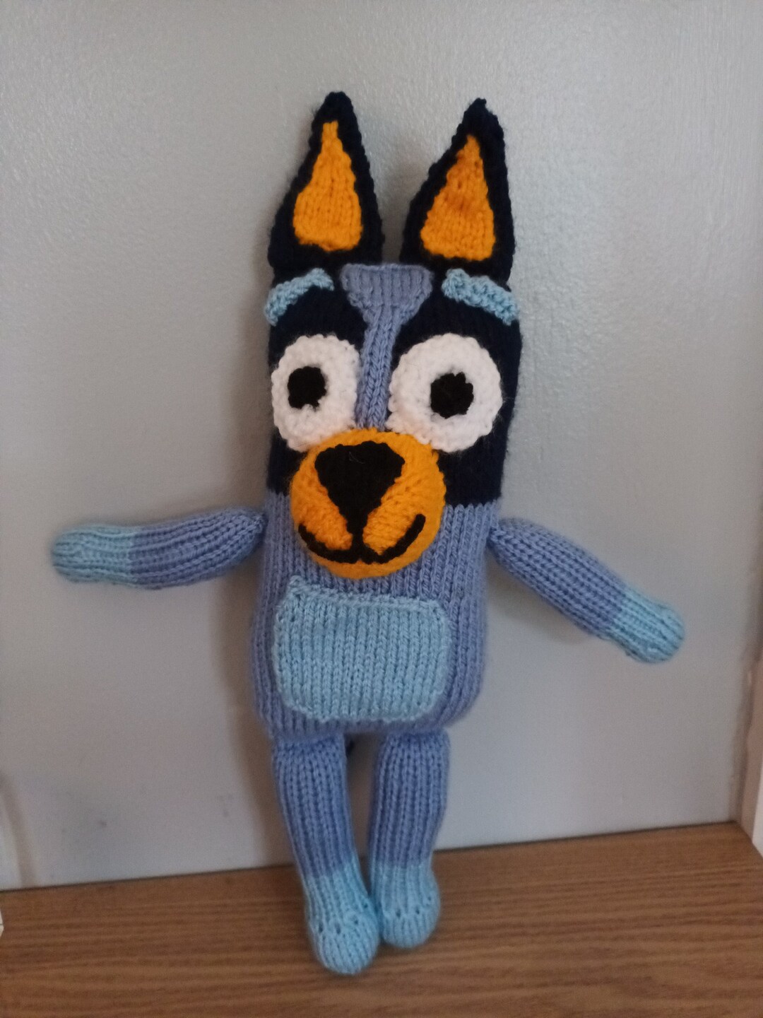 Hand Knitted Bluey Soft Toy - Etsy