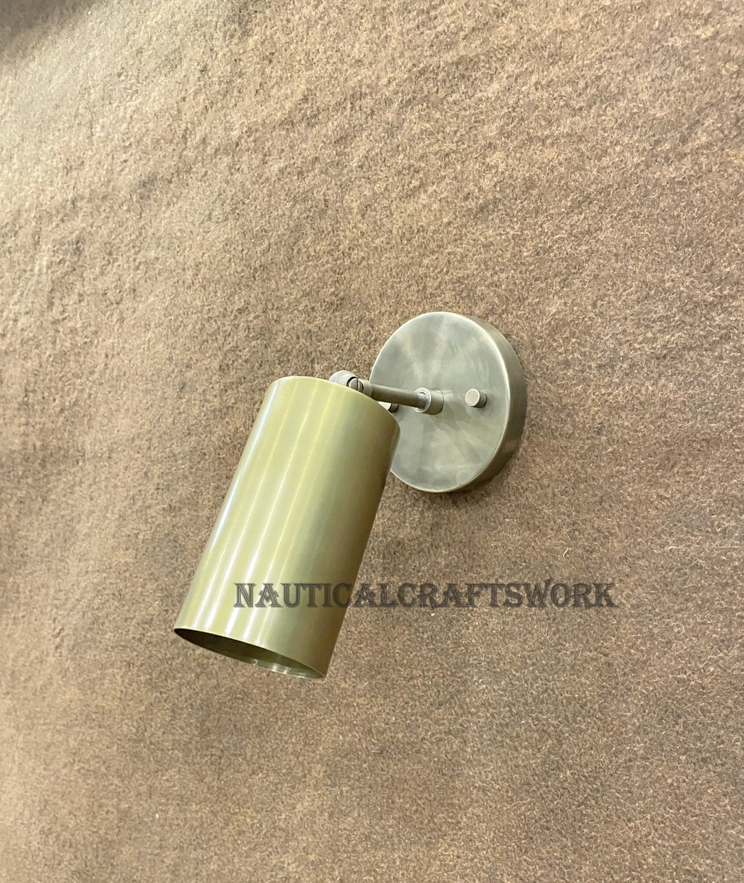 Sputnik Raw Brass Wall Light Adjustable Wall Scone Lamp Mid Century ...