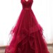 Custom Gown Dress Evening Dress Evening Gown for Women Red - Etsy