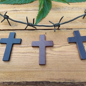 Leather Cross Cutout – Necklace Charm or Earring Accessory – 3 Color ...