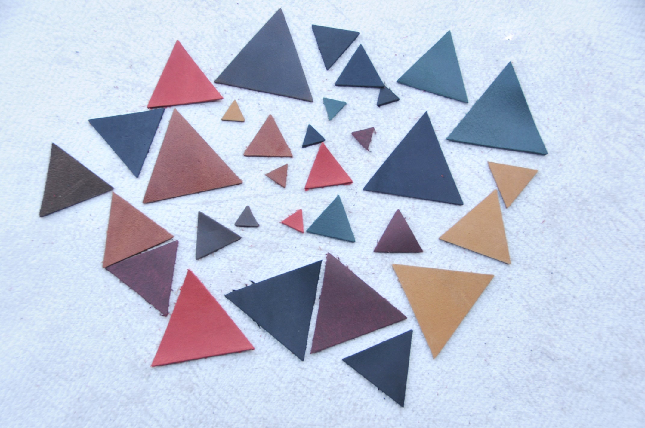 Leather Triangle Tags Leather Triangle Blank Triangle 10 - Etsy