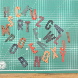 Leather Letters With Holes - Etsy