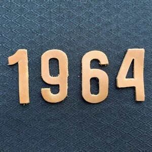 Handmade Leather Numbers – Crazy Horse Waxed Leather Digits for DIY ...