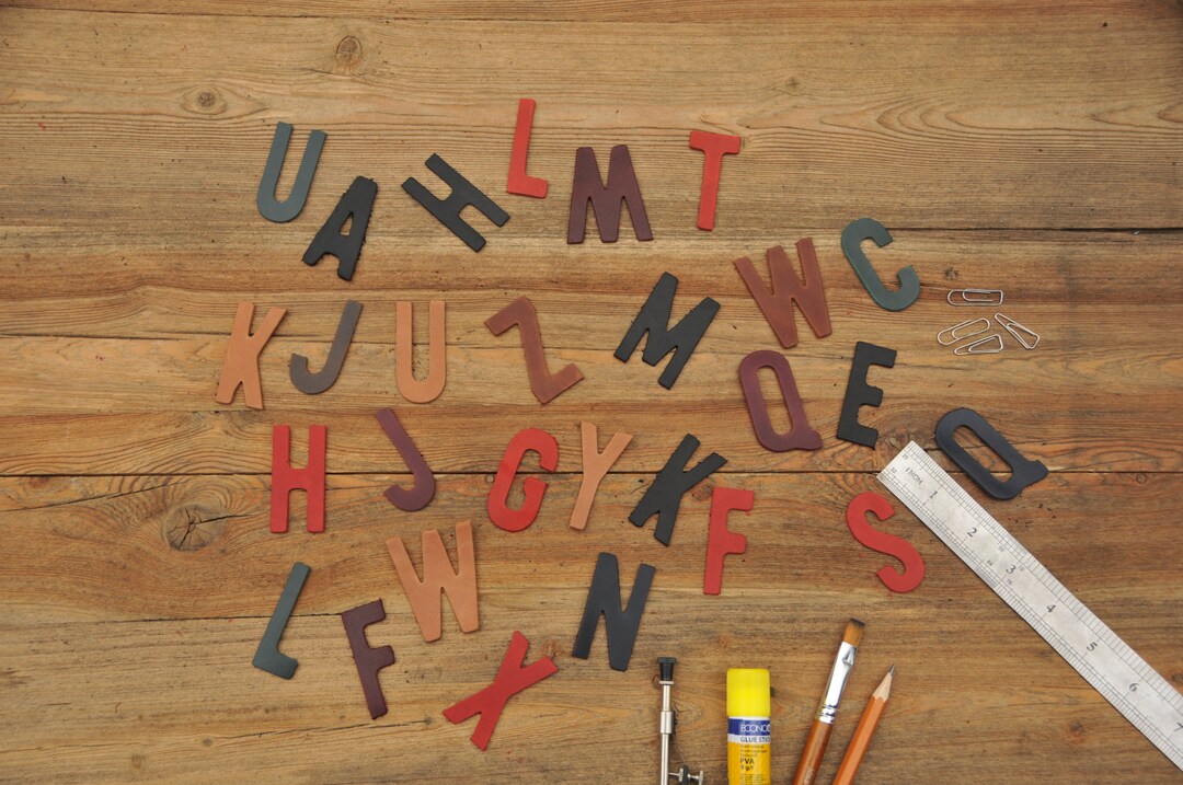 Custom Leather Letters 2" – Choose Your Letters & Color, DIY Crafts ...