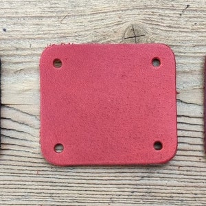 Blank Leather Leather Square With Rounded Edges Leather Details From ...