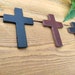 Leather Cross Cutout – Necklace Charm or Earring Accessory – 3 Color ...