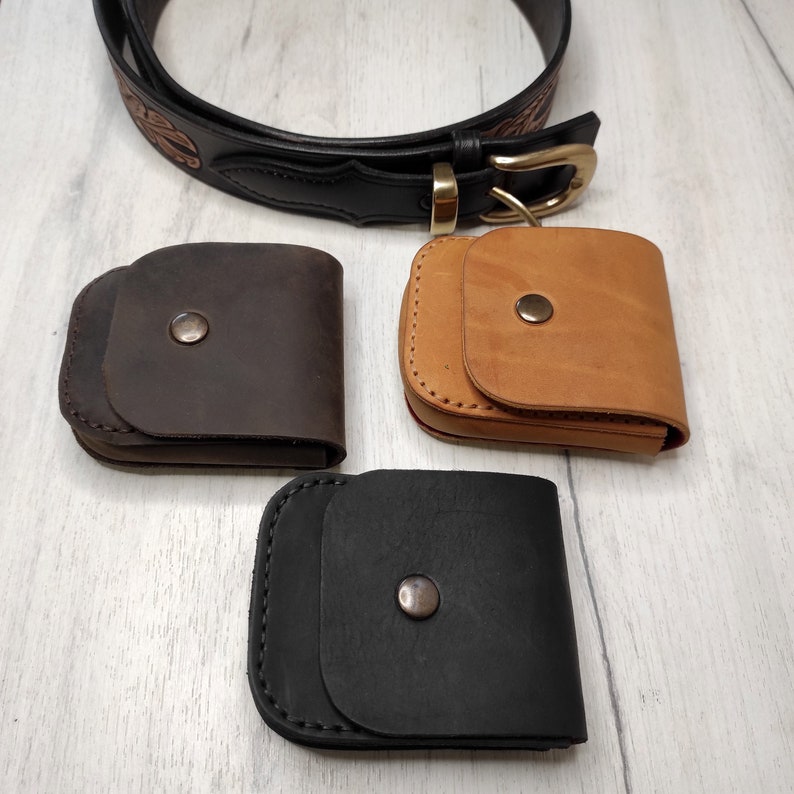 Small Leather Belt Pouch Handmade Belt Bag - Etsy