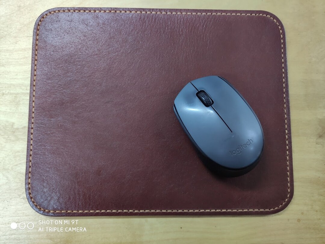 Personalized Leather Mouse Pad, Leather Mousepad, Leather Gift. - Etsy