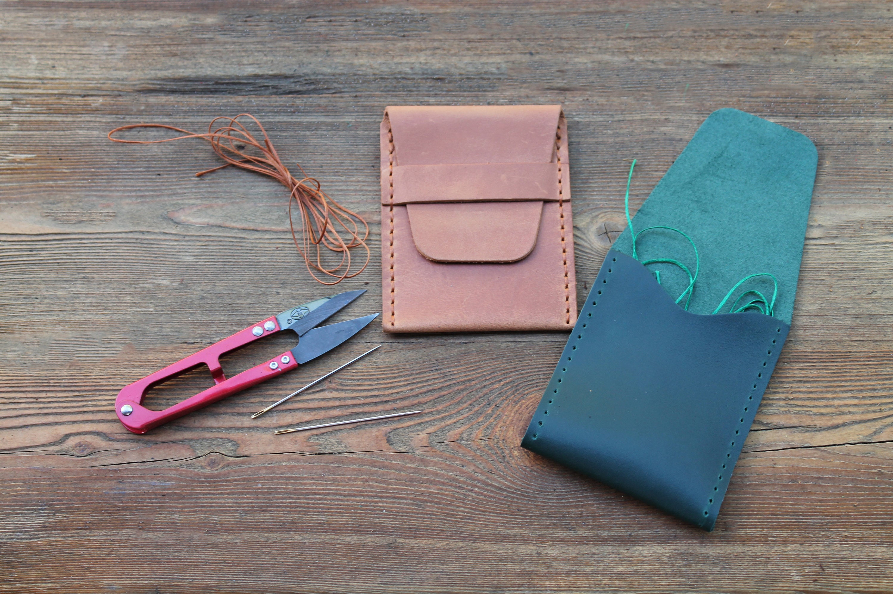 Diy Leather Business Card Holder Kit, Complete Set, Personalised Card ...