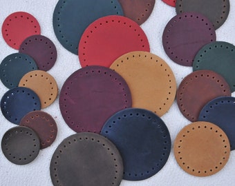 Leather Circles - Etsy