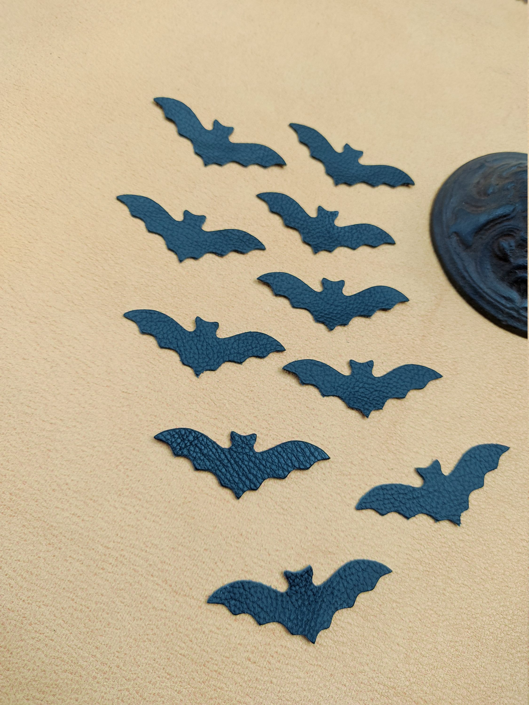 Bat Set of 10 Pieces Leather Bat Cut Outs - Etsy