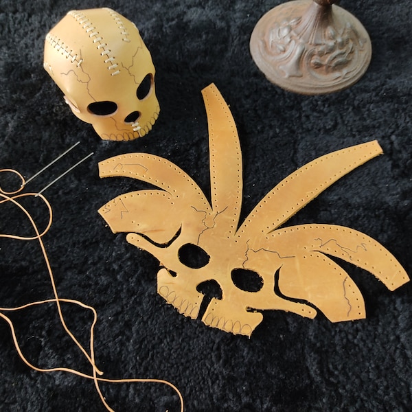 Leather Skull Mask - Etsy