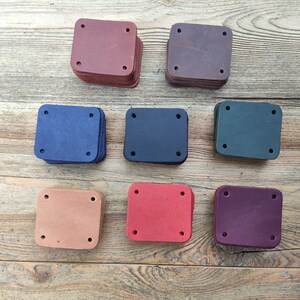 Blank Leather Leather Square With Rounded Edges Leather Details From ...