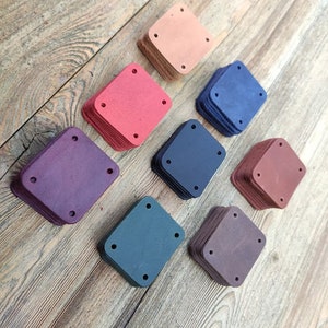 Blank Leather Leather Square With Rounded Edges Leather Details From ...