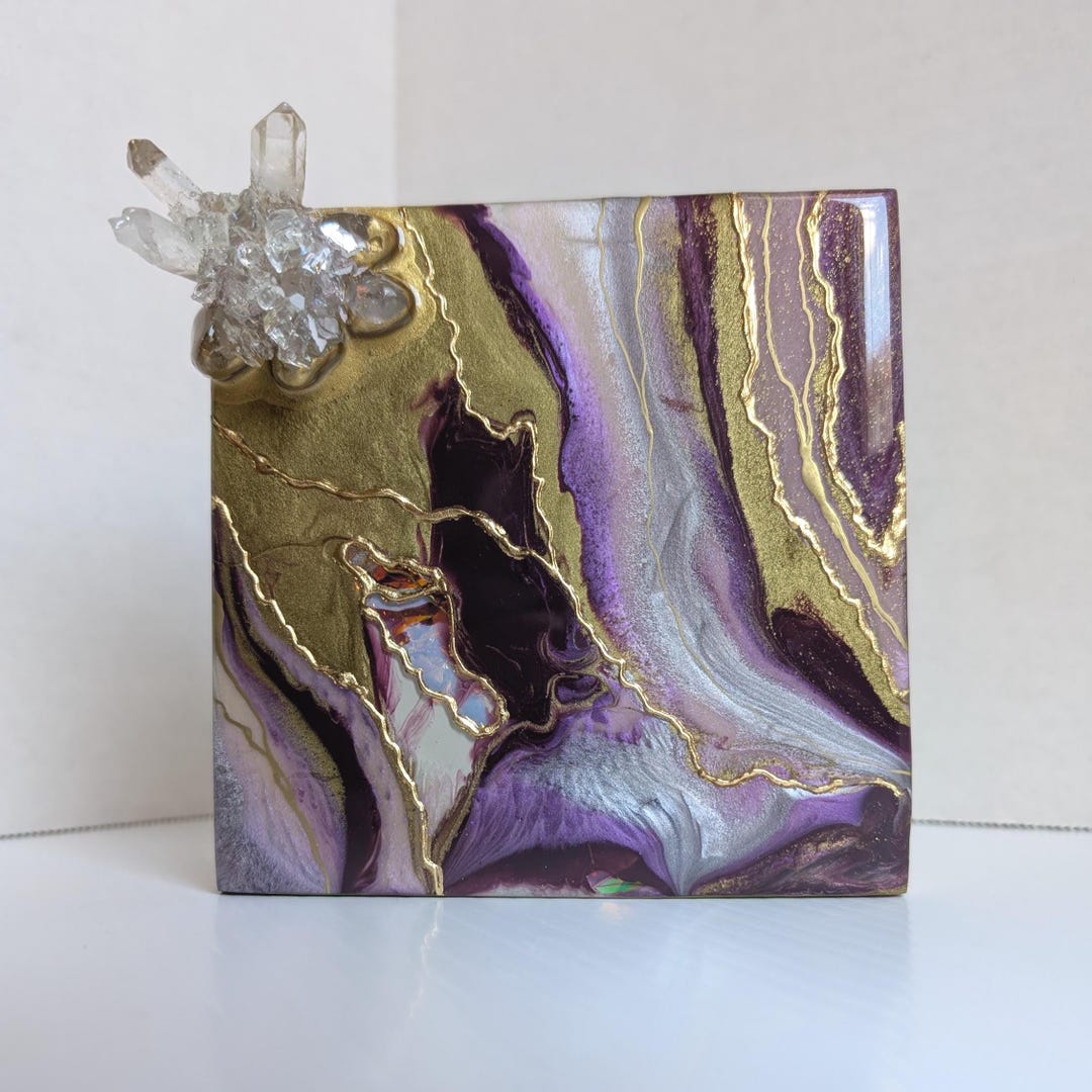 Beautiful 5 X 5 Geode With Quartz Points - Etsy