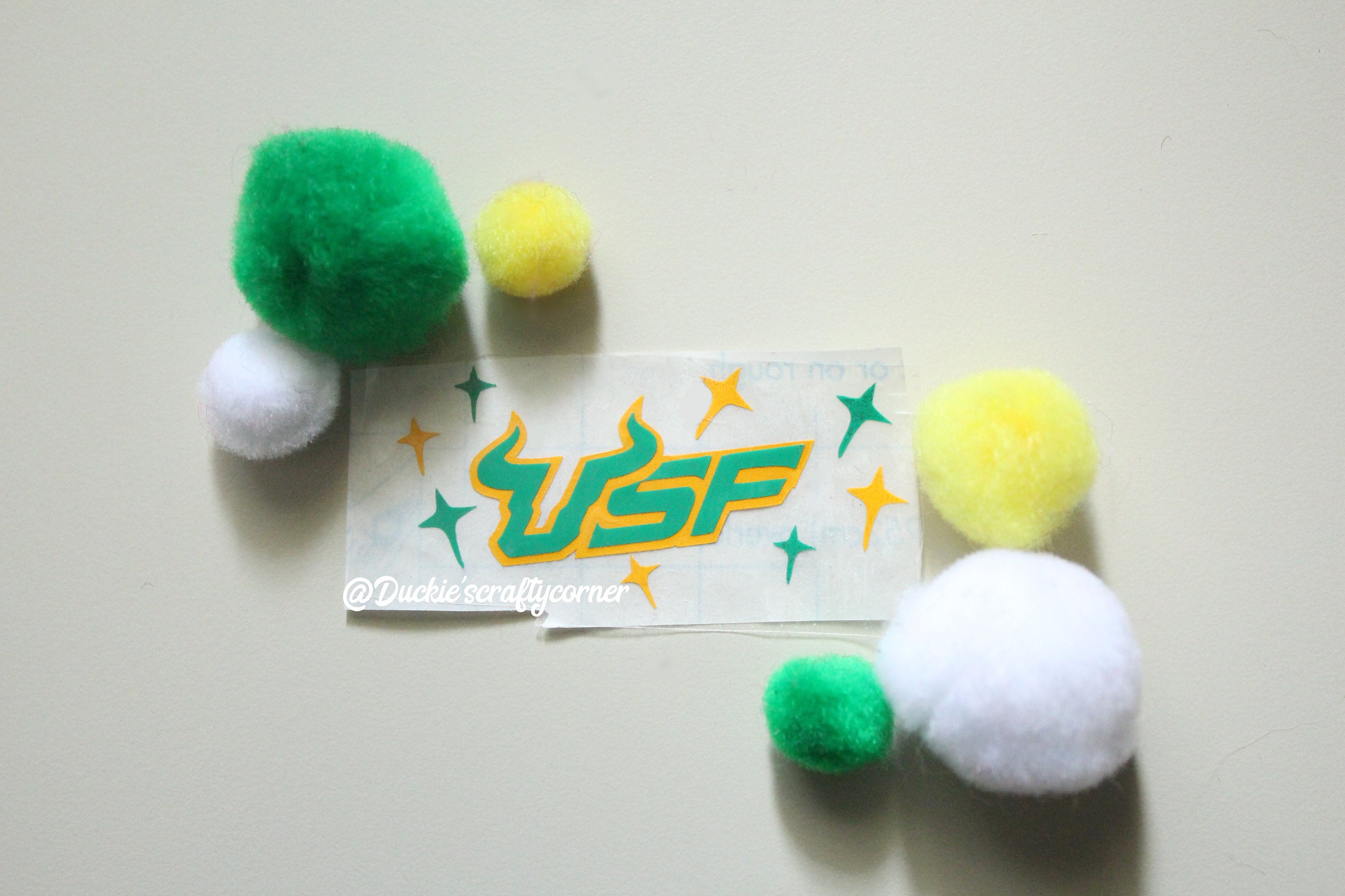 USF Bulls Logo Sticker, Green and Gold/ Yellow University of South ...