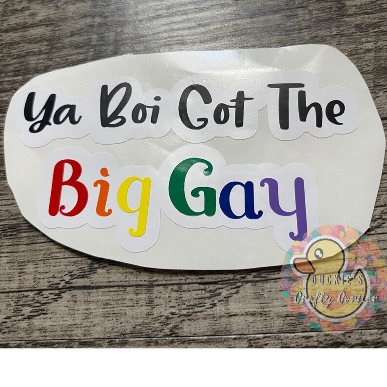 Big Gay Stickers, Rainbow Calcomanías, LGBT Pride Stickers, Laptop ...