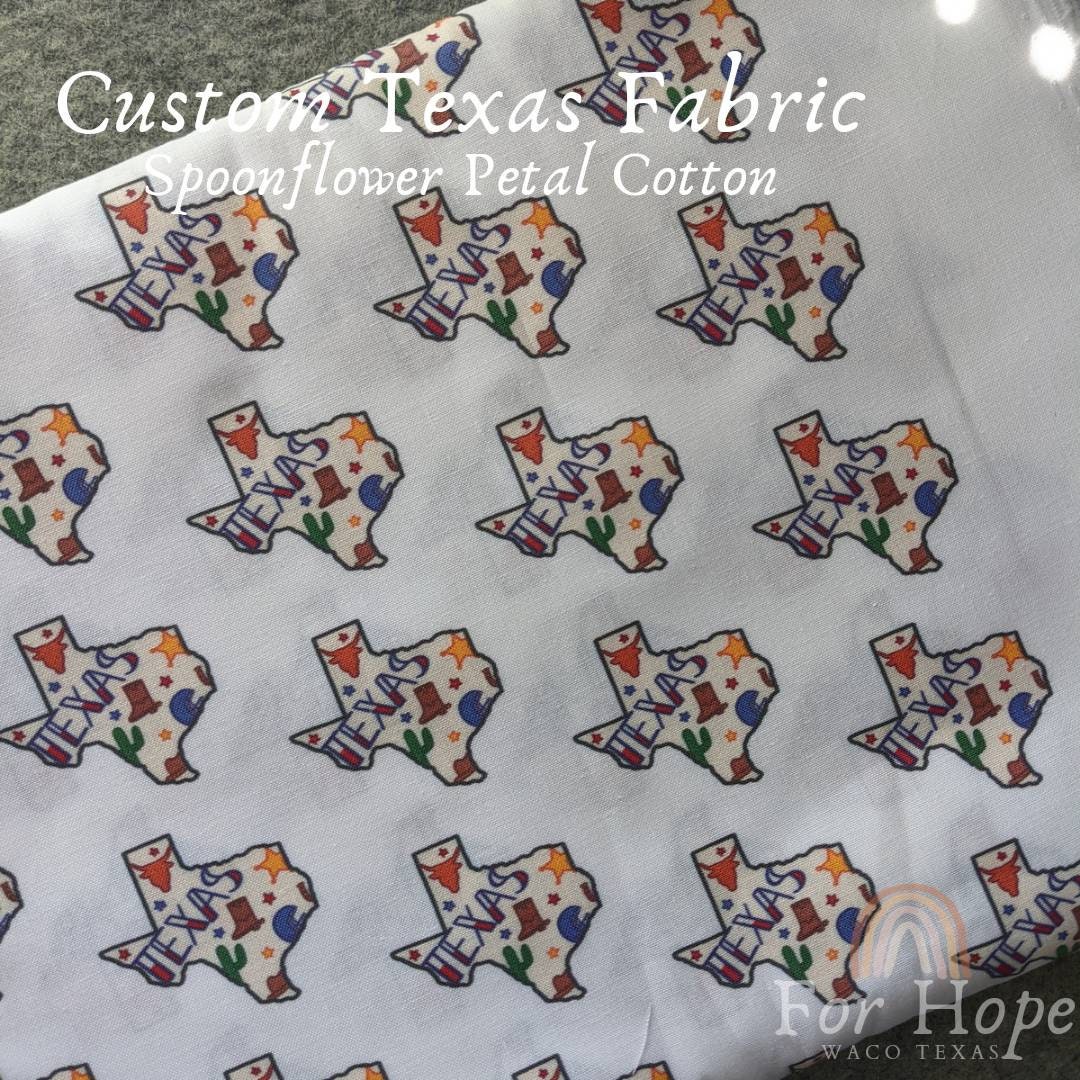 TEXAS on CUSTOM FABRIC | Spoonflower Fabric | Wild West | 100 Cotton ...