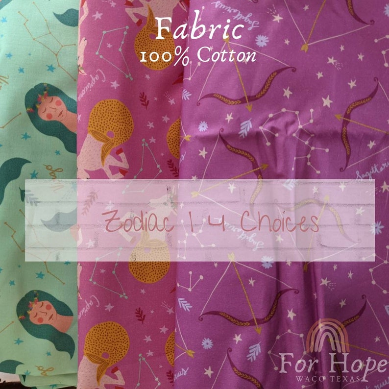 ZODIAC ASTROLOGY Fabric Juliet Meeks Paintbrush Studio 100 - Etsy