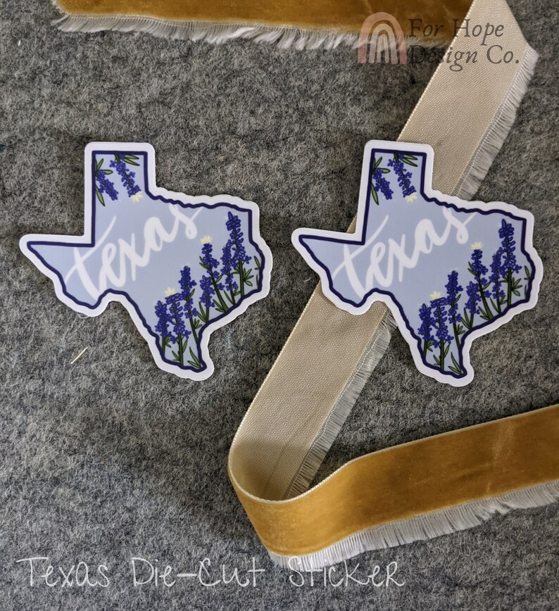 BLUEBONNET Sticker Texas STICKER FLOWER Vinyl Tx Car | Etsy