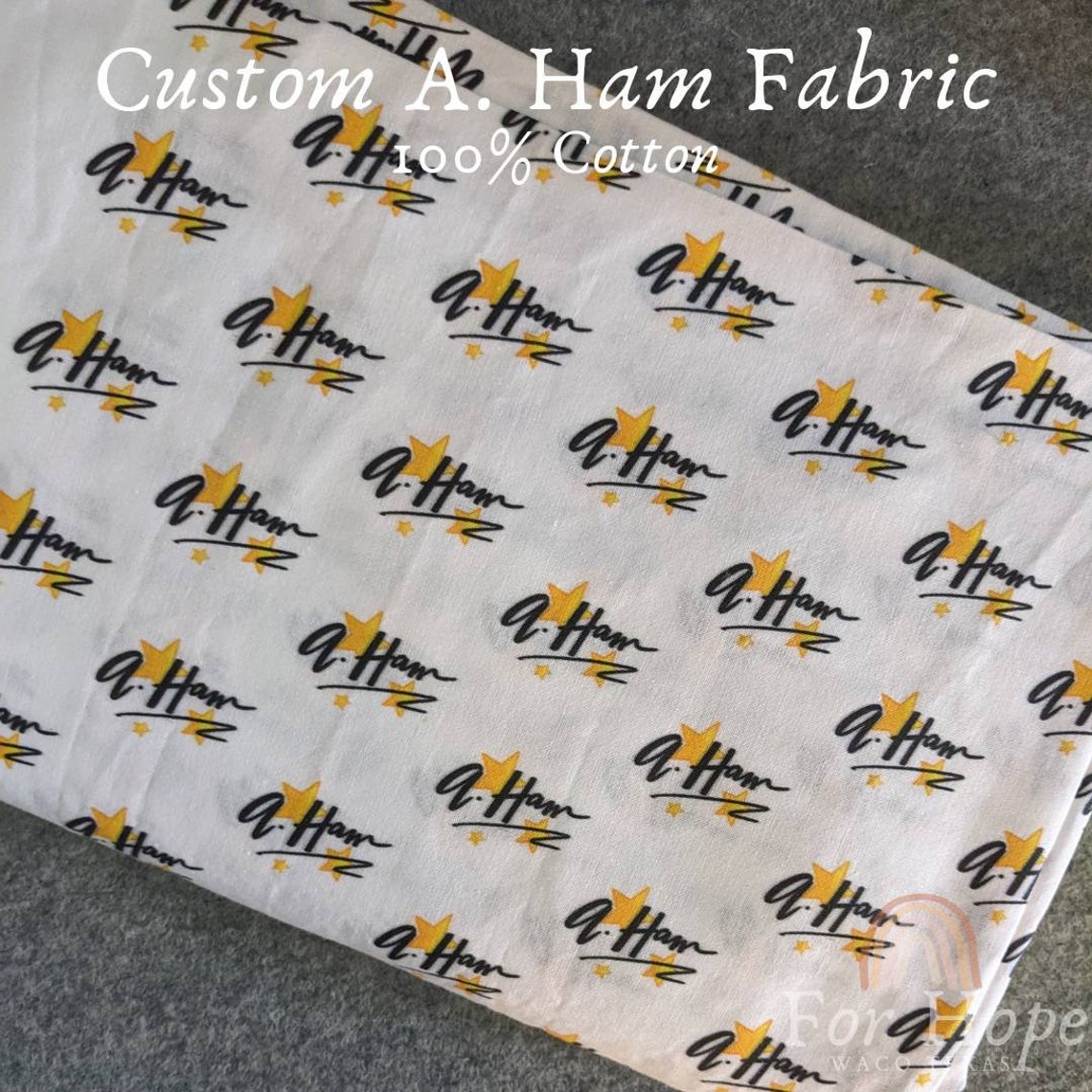 HAMILTON Signature on CUSTOM FABRIC Spoonflower Fabric A - Etsy New Zealand