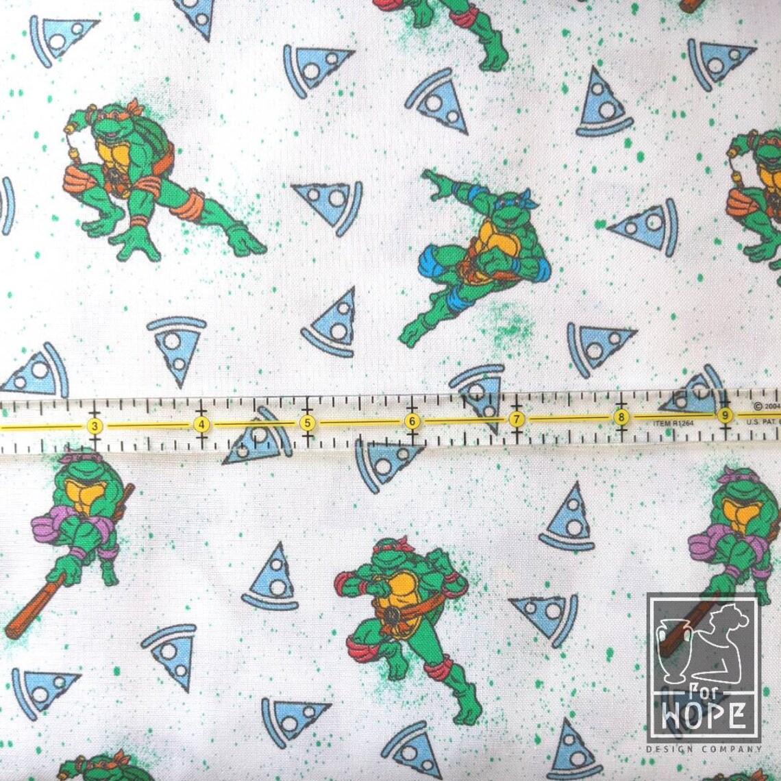 Teenage MUTANT Ninja Turtles Fabric | Pizza TMNT Licensed Character by ...