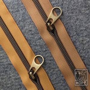 ANTIQUE GOLD BRONZE Zipper Pull | 25, 10, 5, & 1 Count | Bag Making ...