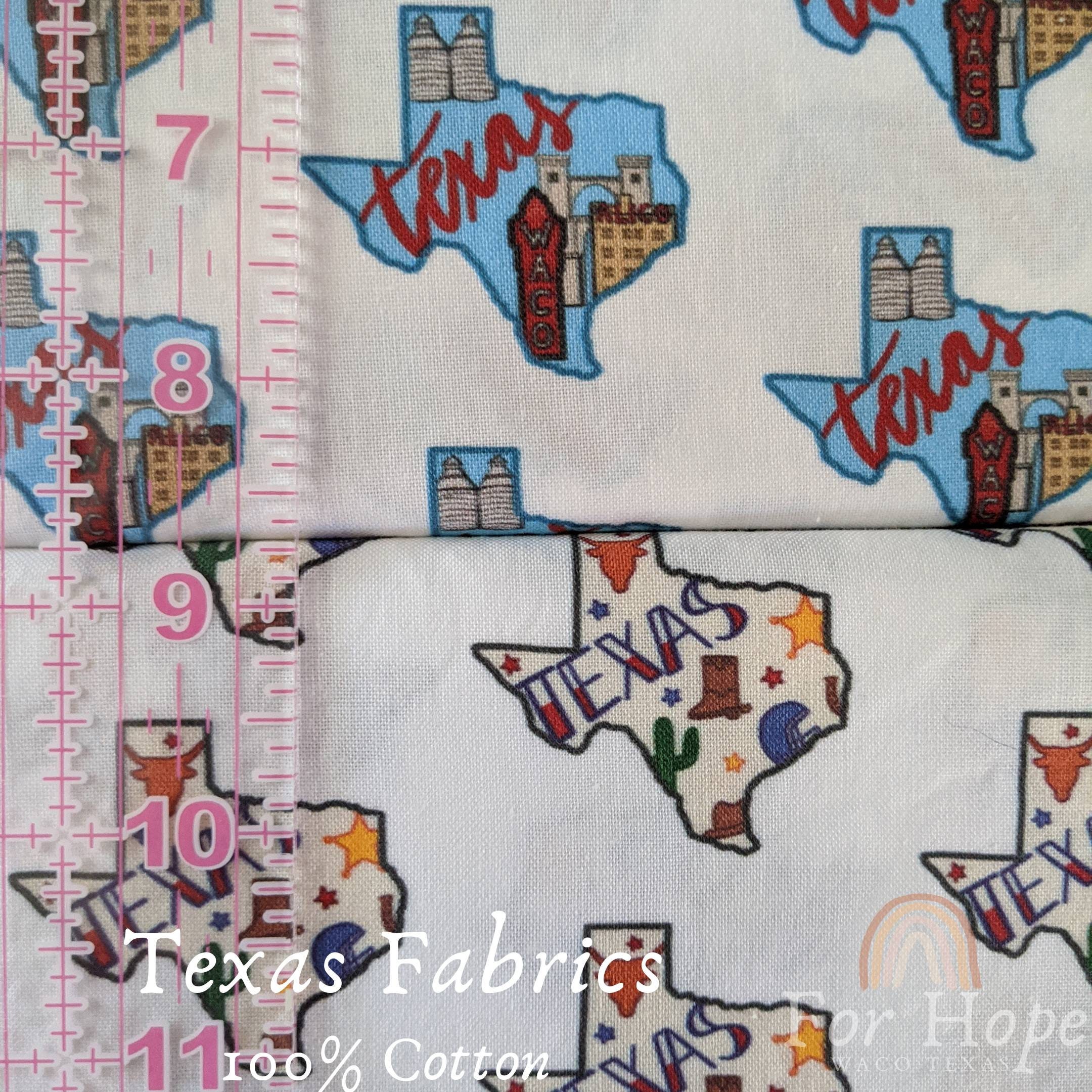 TEXAS on CUSTOM FABRIC | Spoonflower Fabric | Wild West | 100 Cotton ...