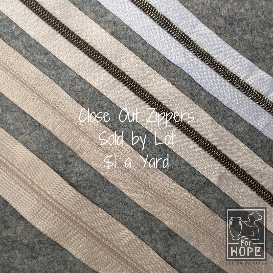 ANTIQUE GOLD BRONZE Zipper Tape by the Yard | 1 3 5 10 Cut | Bag Making ...