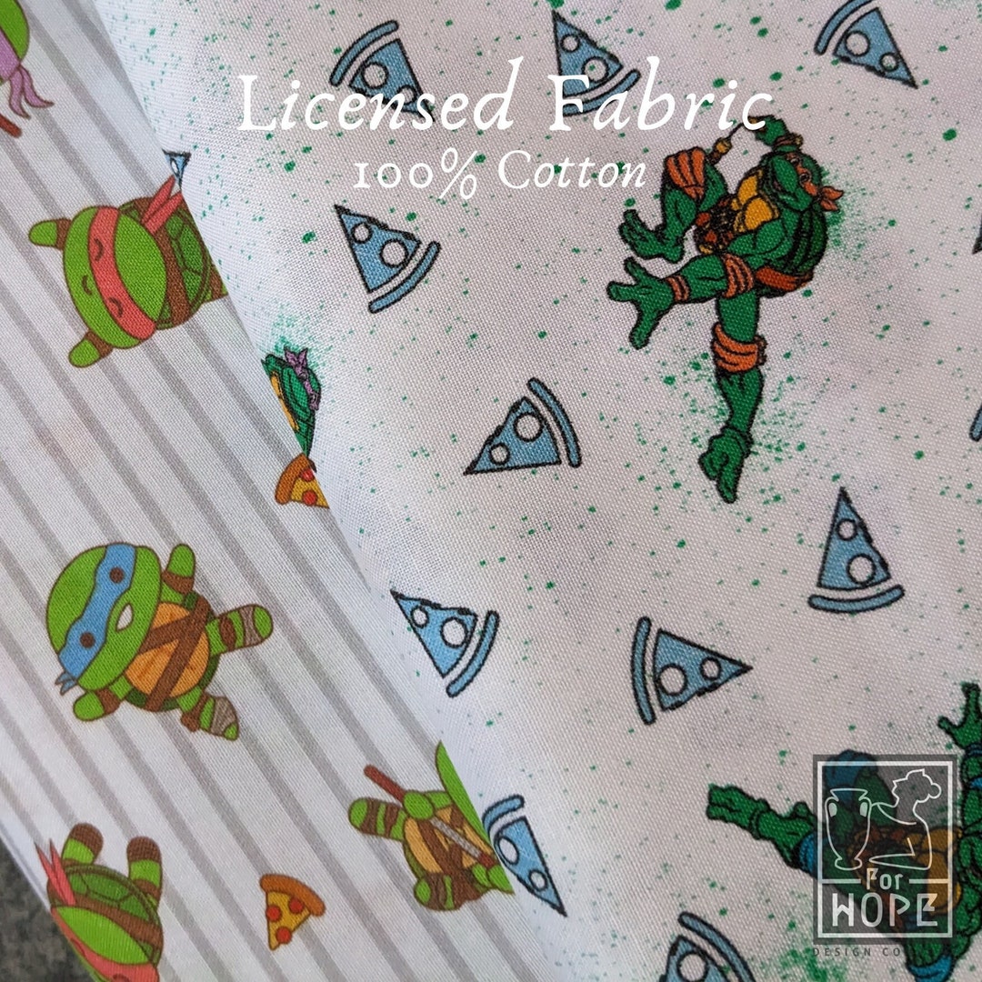 Teenage MUTANT Ninja Turtles Fabric | Pizza TMNT Licensed Character by ...