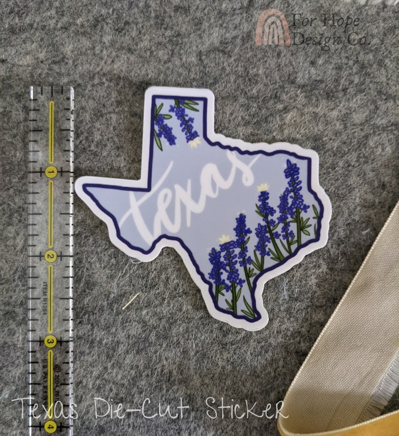 BLUEBONNET Sticker | Texas STICKER | FLOWER Vinyl | Tx Car Decal ...
