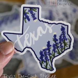 BLUEBONNET Sticker | Texas STICKER | FLOWER Vinyl | Tx Car Decal ...
