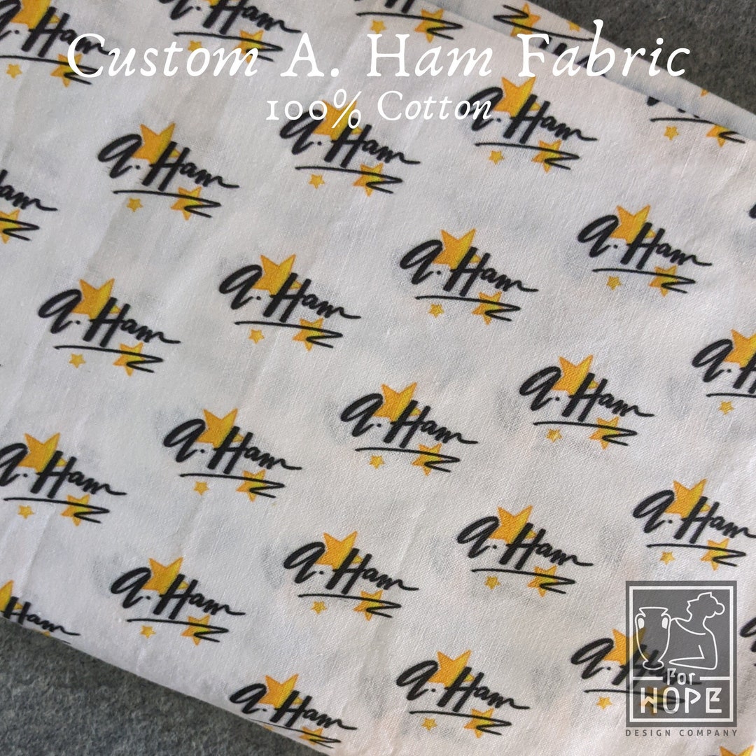 HAMILTON Signature on CUSTOM FABRIC | Spoonflower Fabric | A Ham Fabric ...