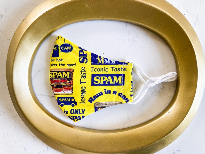 Spam Face Mask Luncheon Meat Mask Mask Pattern 3 Layers | Etsy