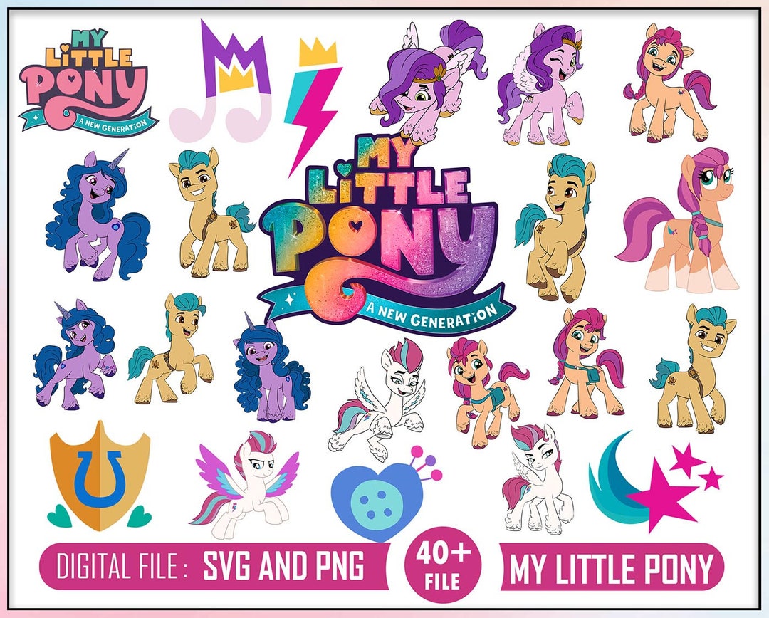 Little Pony Svg, Cute My Little Pony Png, Colored Unicorn Svg, Wildlife ...
