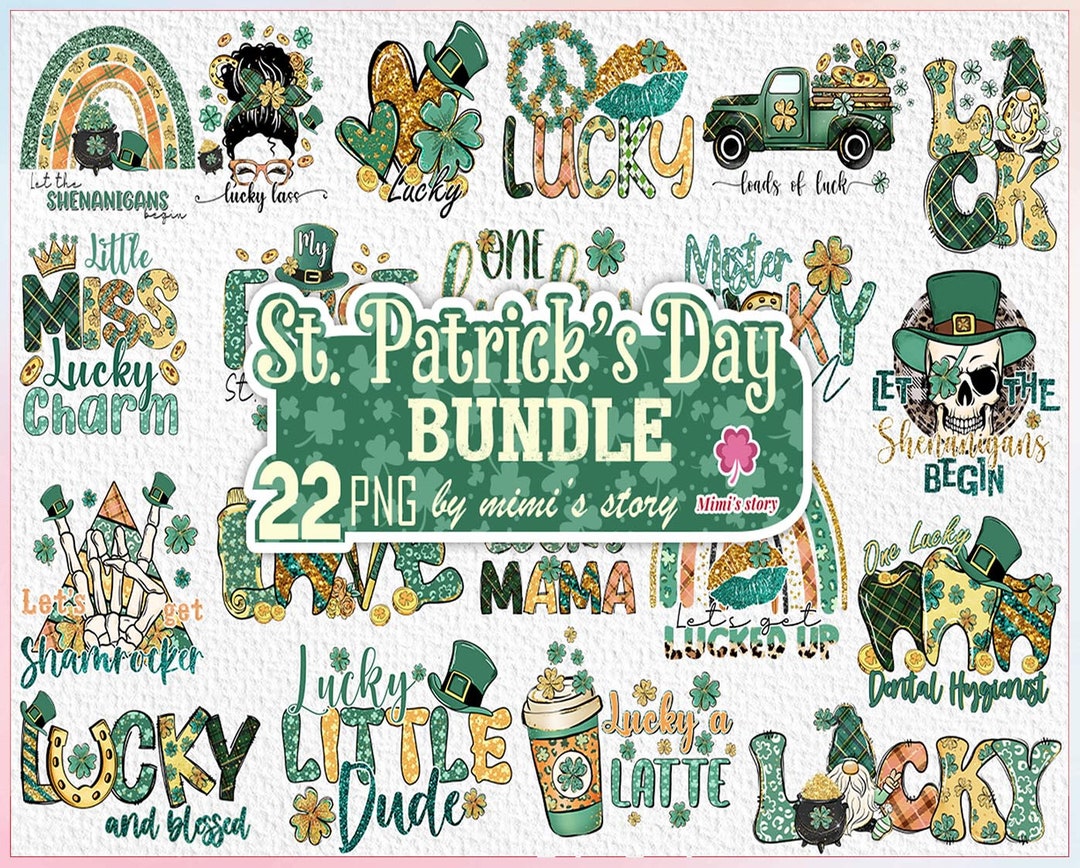 St. Patrick's Png Sublimation Design Bundle,irish Day Png, St. Patrick ...