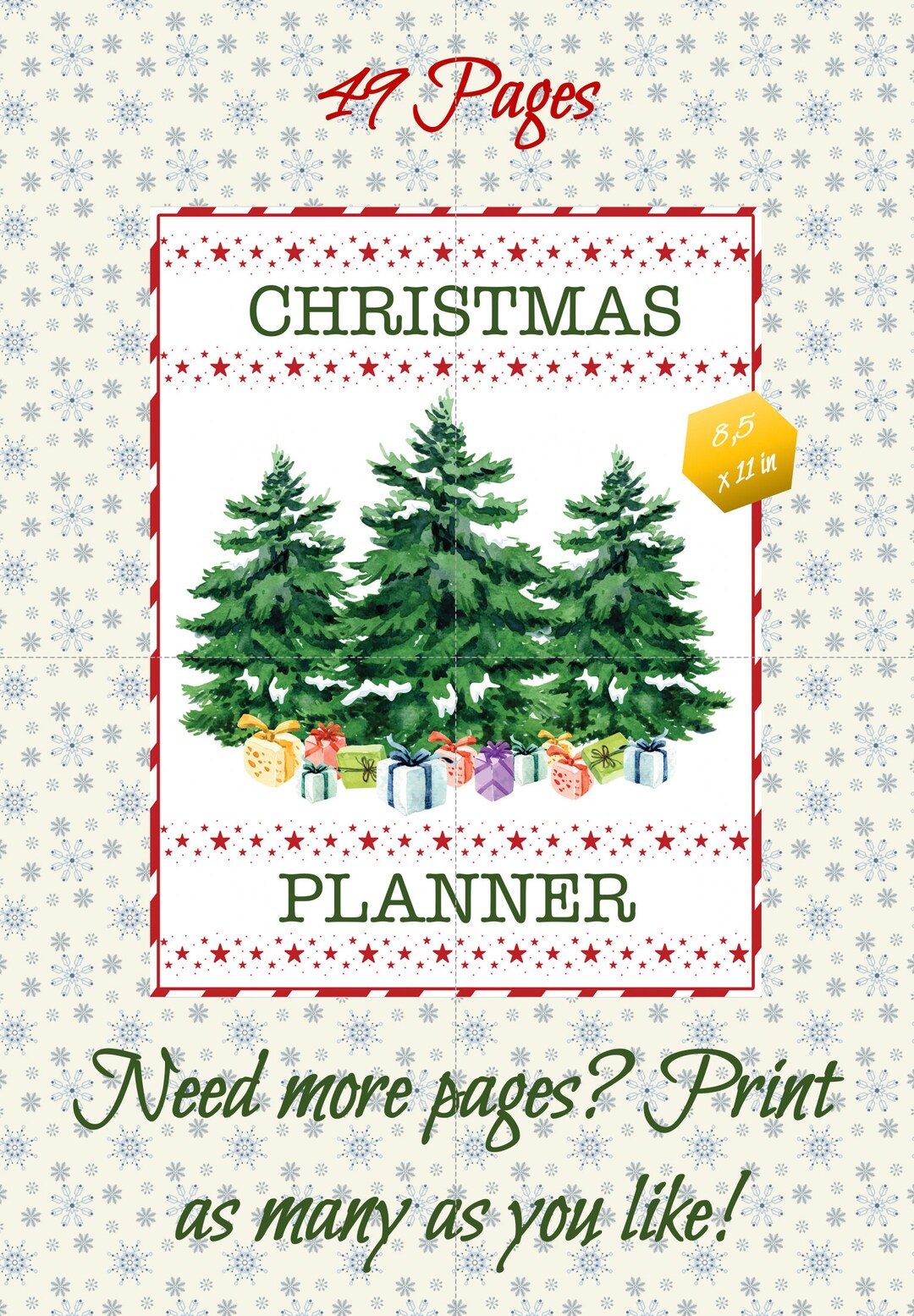 Christmas Holiday Planner - Printable Planner - Christmas Organizer ...