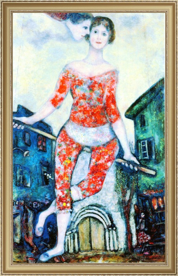 Marc Chagall the Acrobat 1930 A4 / A3 Reproduction Fine Art | Etsy
