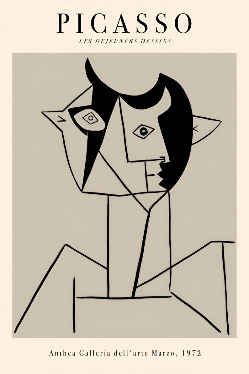 12 X Picasso Exhibition Poster Postcards (series 1) – a Set of 12 ...