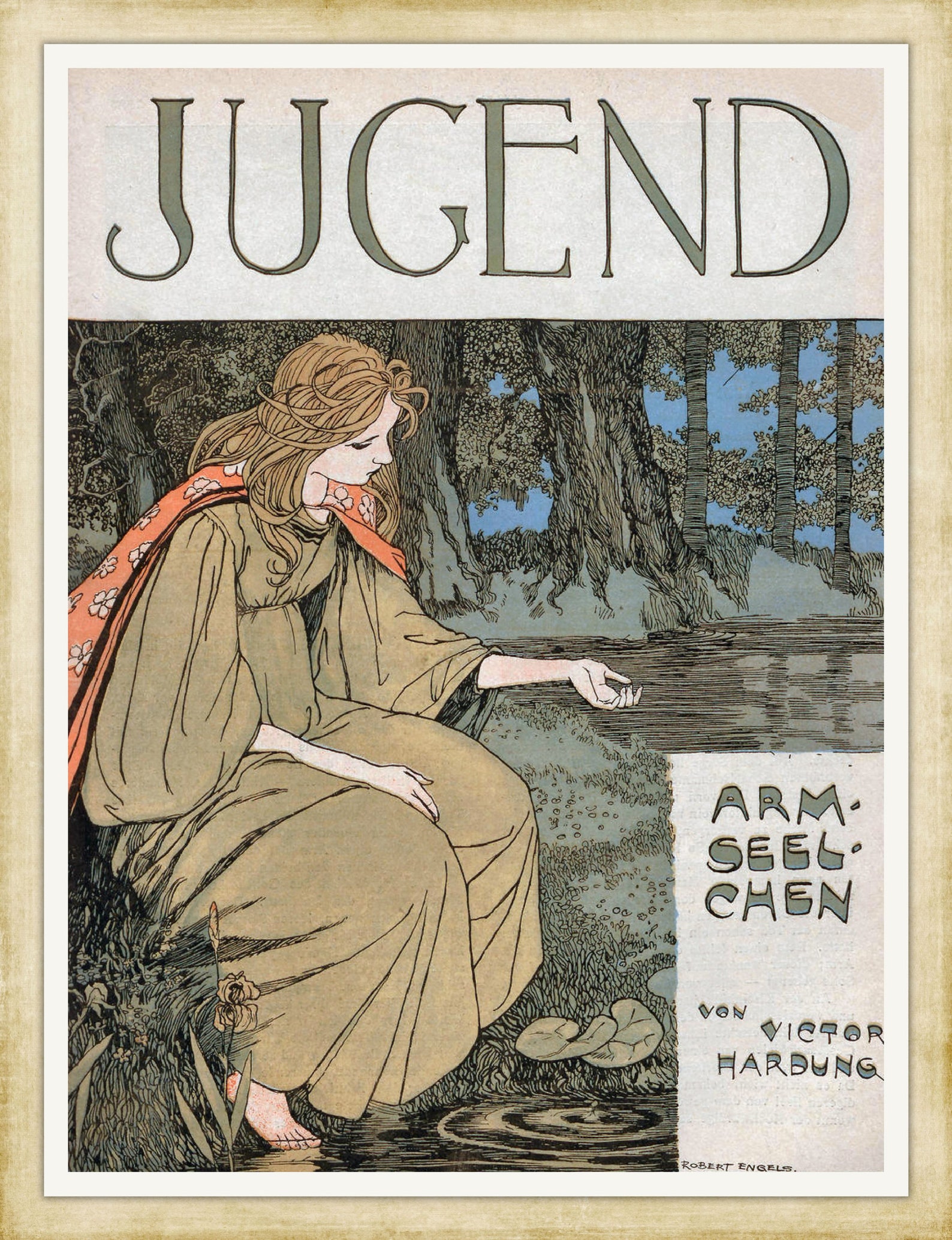 Art Nouveau Print – 19th Century Jugendstil German Art (A4/A3) - Etsy