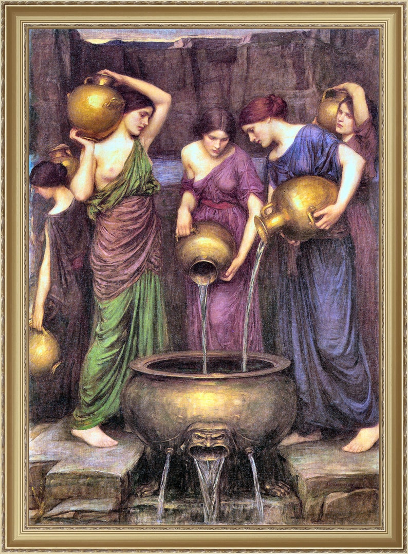 John William Waterhouse the Danaïdes 1904 A4 Reproduction - Etsy