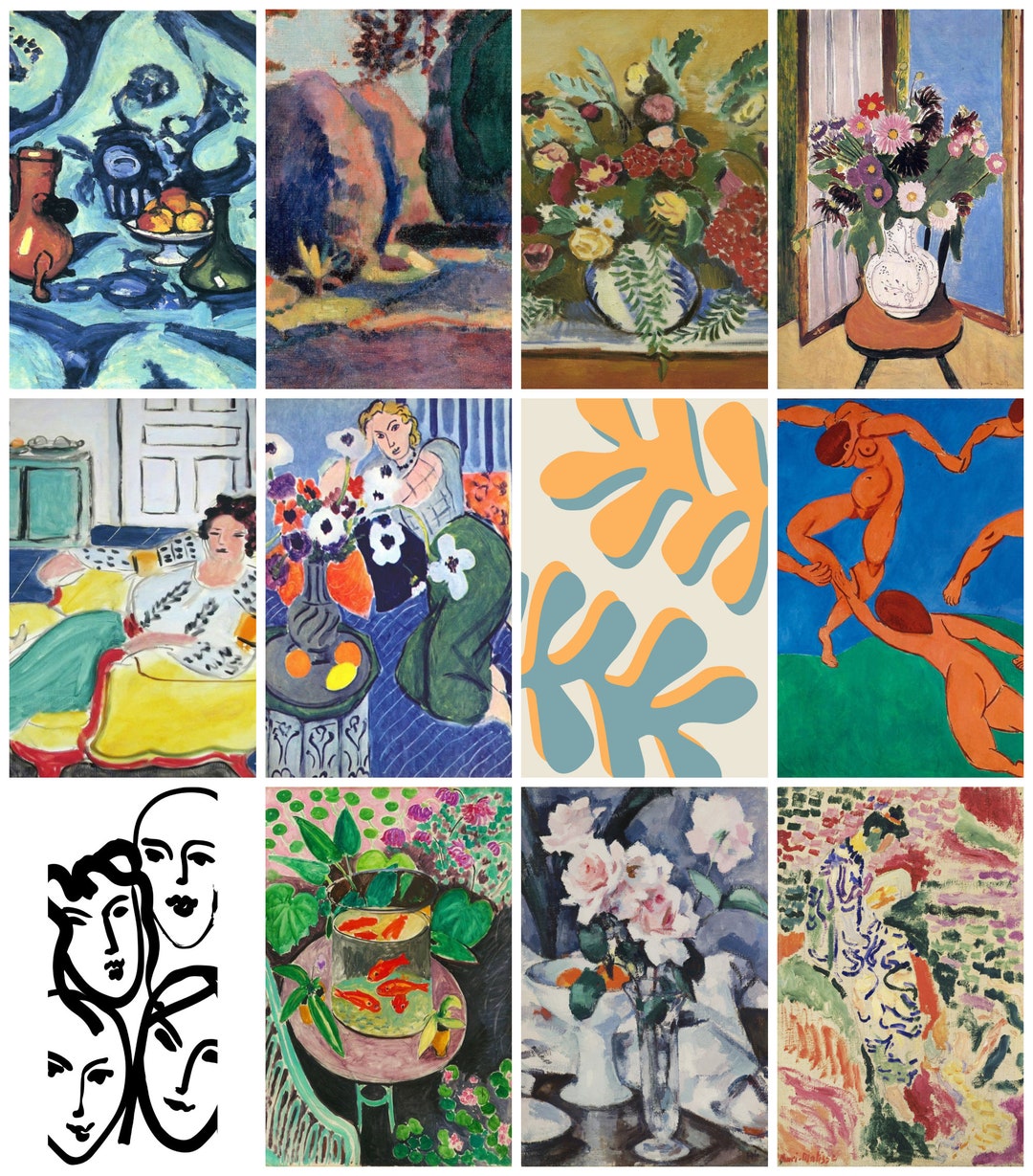 12 X Henri Matisse Postcards V– a Set of 12 Reproduction Art Postcard ...