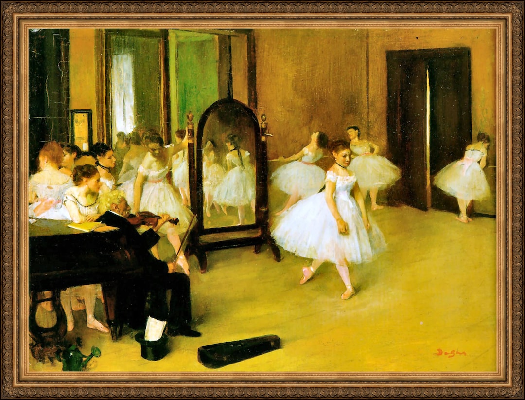 Edgar Degas, Dance Class, 1871 - A4 / A3 Reproduction Fine Art Print ...
