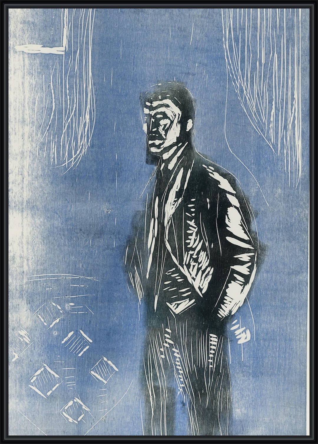 Edvard Munch, Self Portrait in Moonlight, A4 / A3 / A2 / A1 / A0 ...