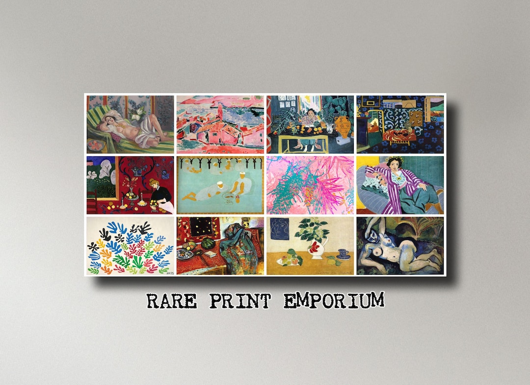 12 X Henri Matisse Postcards III – a Set of 12 Reproduction Art ...
