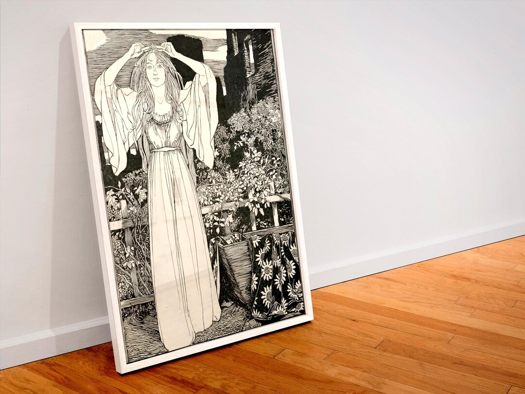 Vintage Art Nouveau Print (025) 19th C German Jugendstil, Museum ...