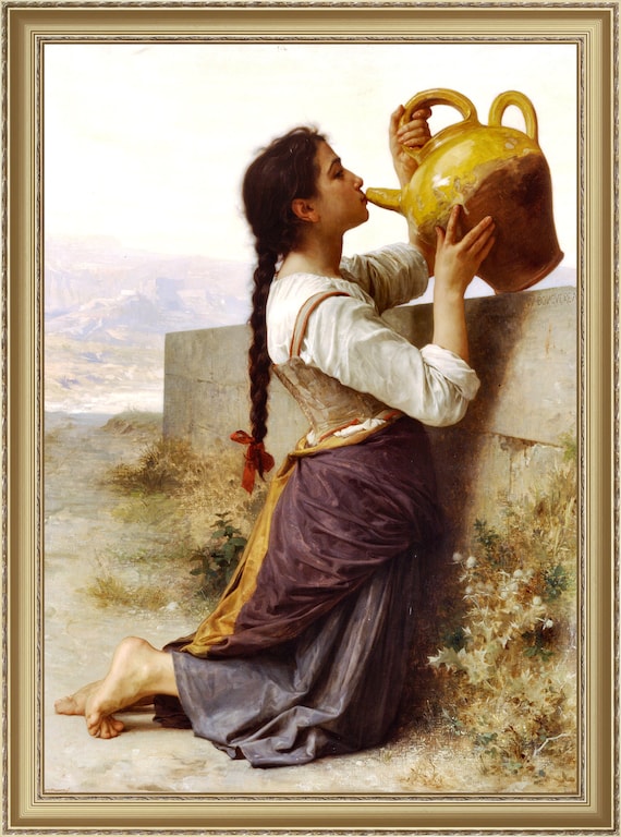 William Bouguereau the Thirst 1886 A4 / A3 Reproduction - Etsy